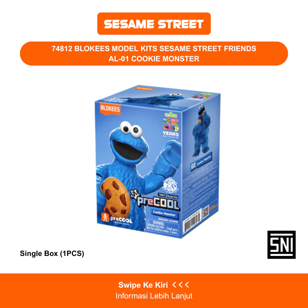 Model kits Sesame Street Friends AL-01 - Cookie Monster - Blokees ...